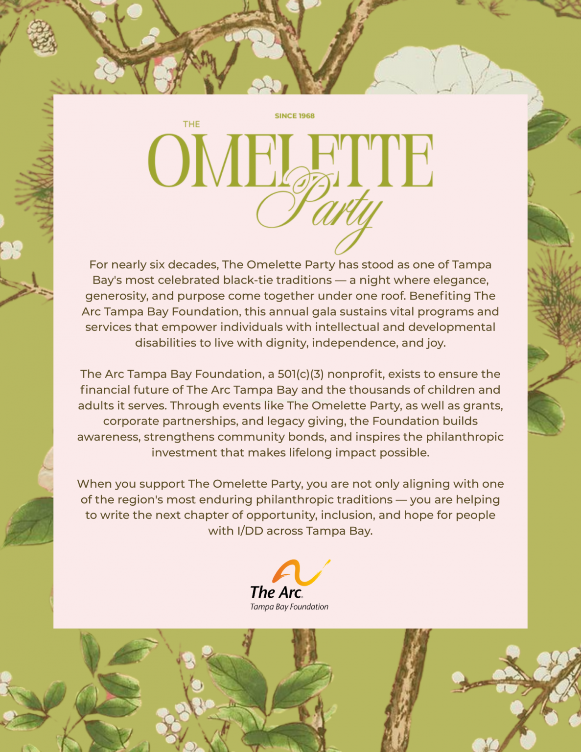 The Omelette Party 2026 – The Arc Tampa Bay Foundation